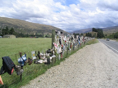 The Cardrona Bra Fence of New Zealand | Amusing Planet